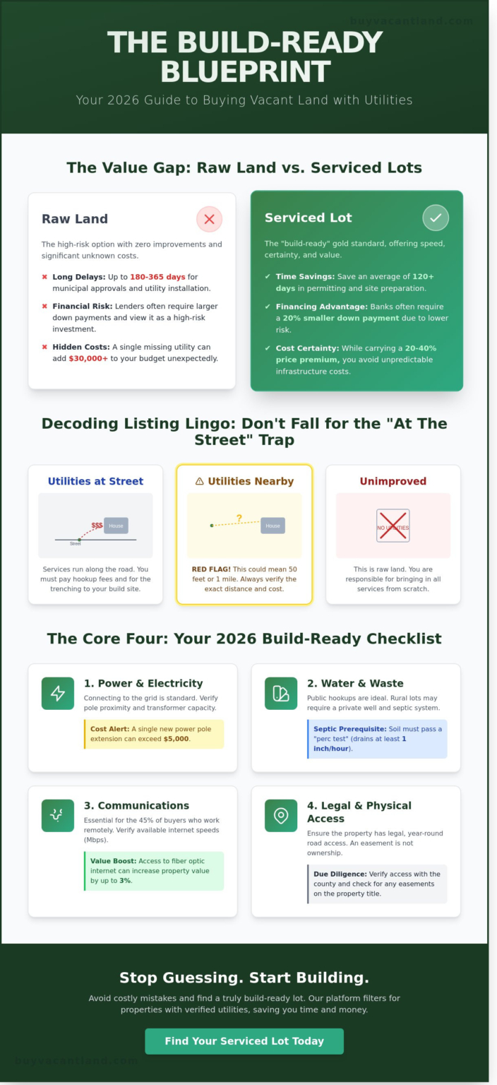 Land for Sale with Utilities: The 2026 Buyer’s Guide to Build-Ready ...